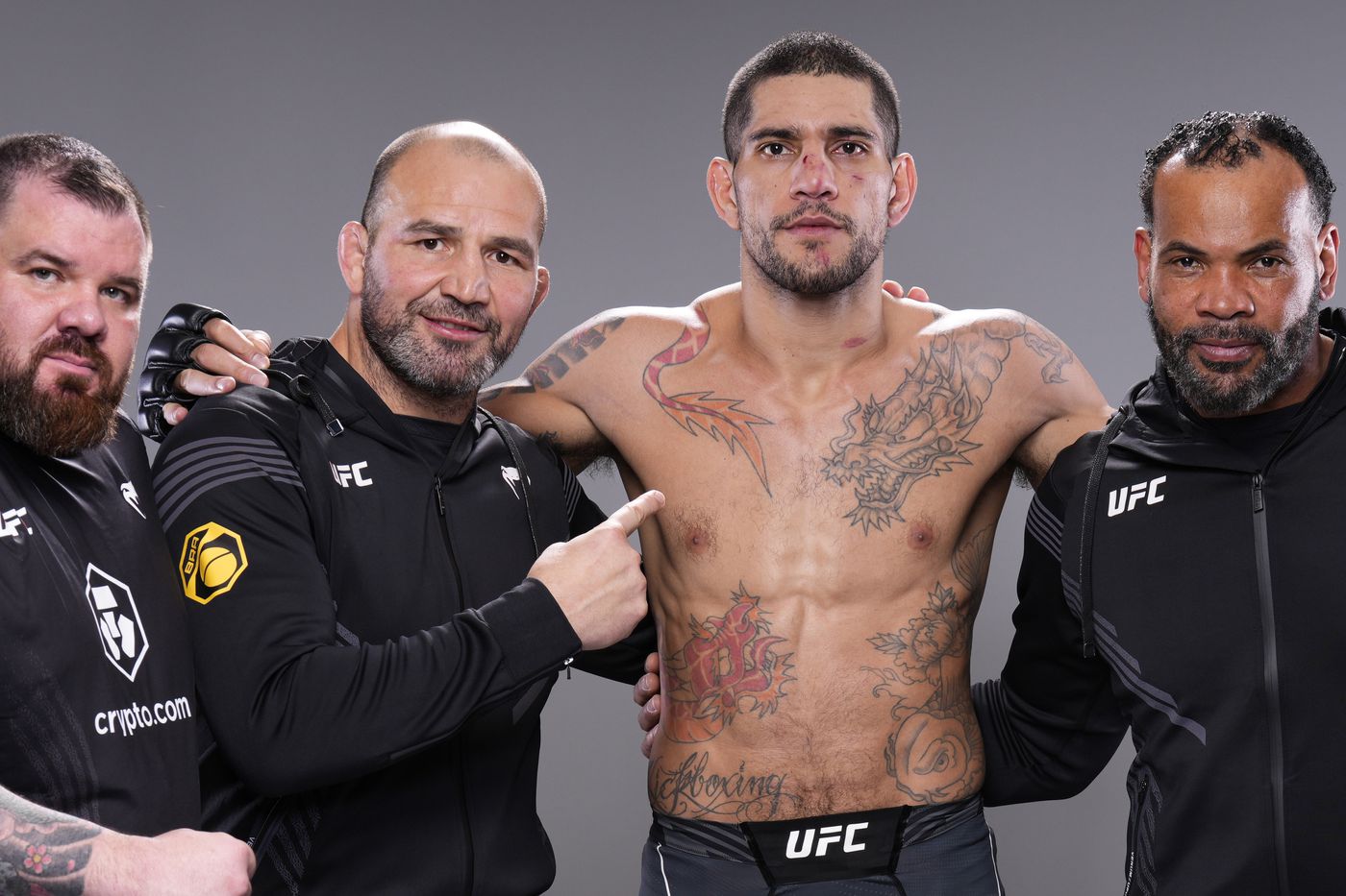 Watch: Chilling footage of Alex Pereira's corner staring down Israel ...