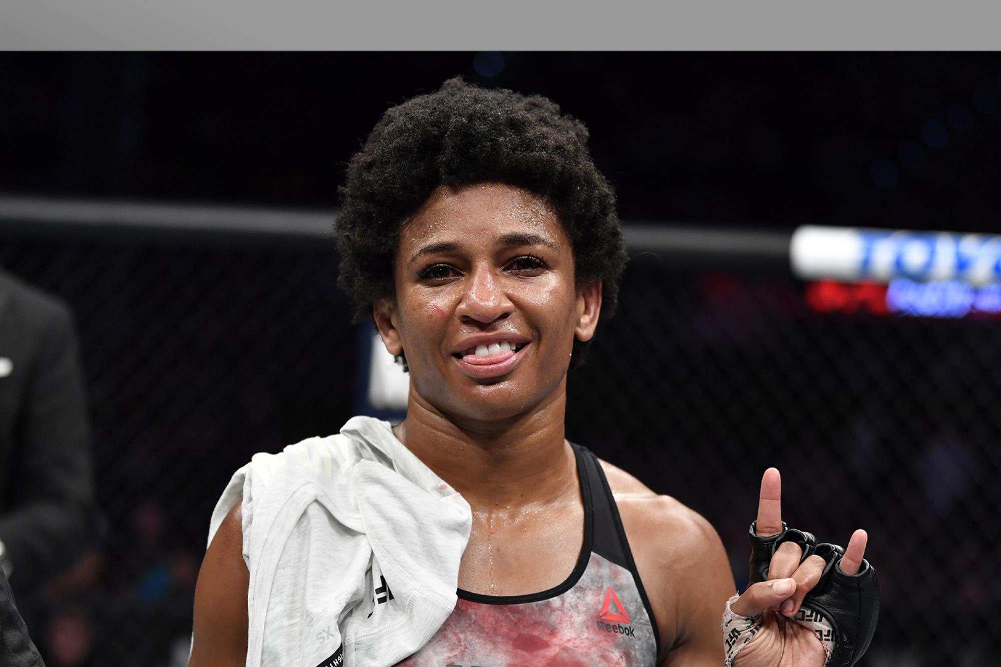 Angela Hill provides update after Covid-19 positive result before UFC 256