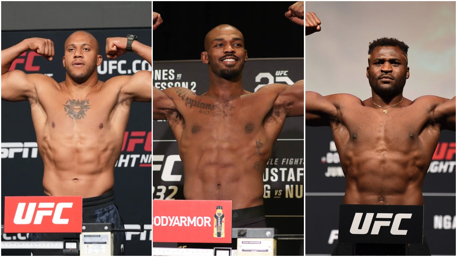 Jon Jones' coach says Ciryl Gane and Francis Ngannou are beatable