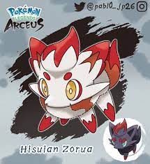 Pokemon Legends Arceus - Zorua and Zoroark Hisui forms revealed