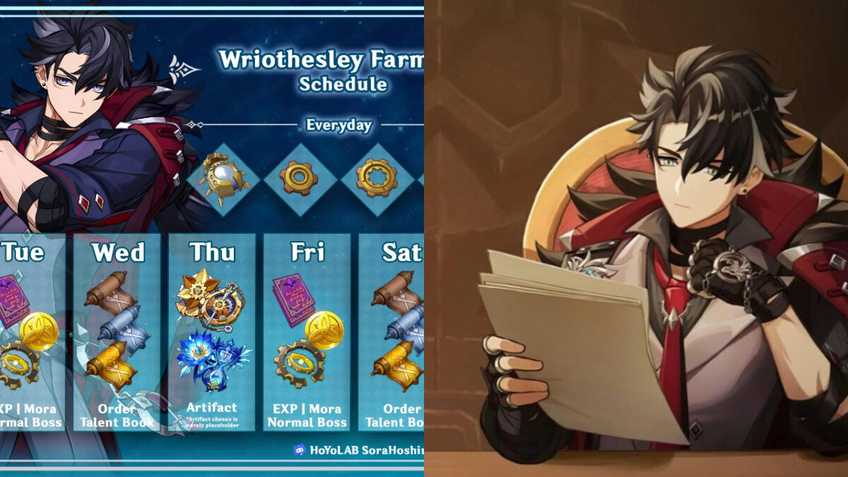 Genshin Impact Wriothesley Materials - How to Farm Level up materials ...