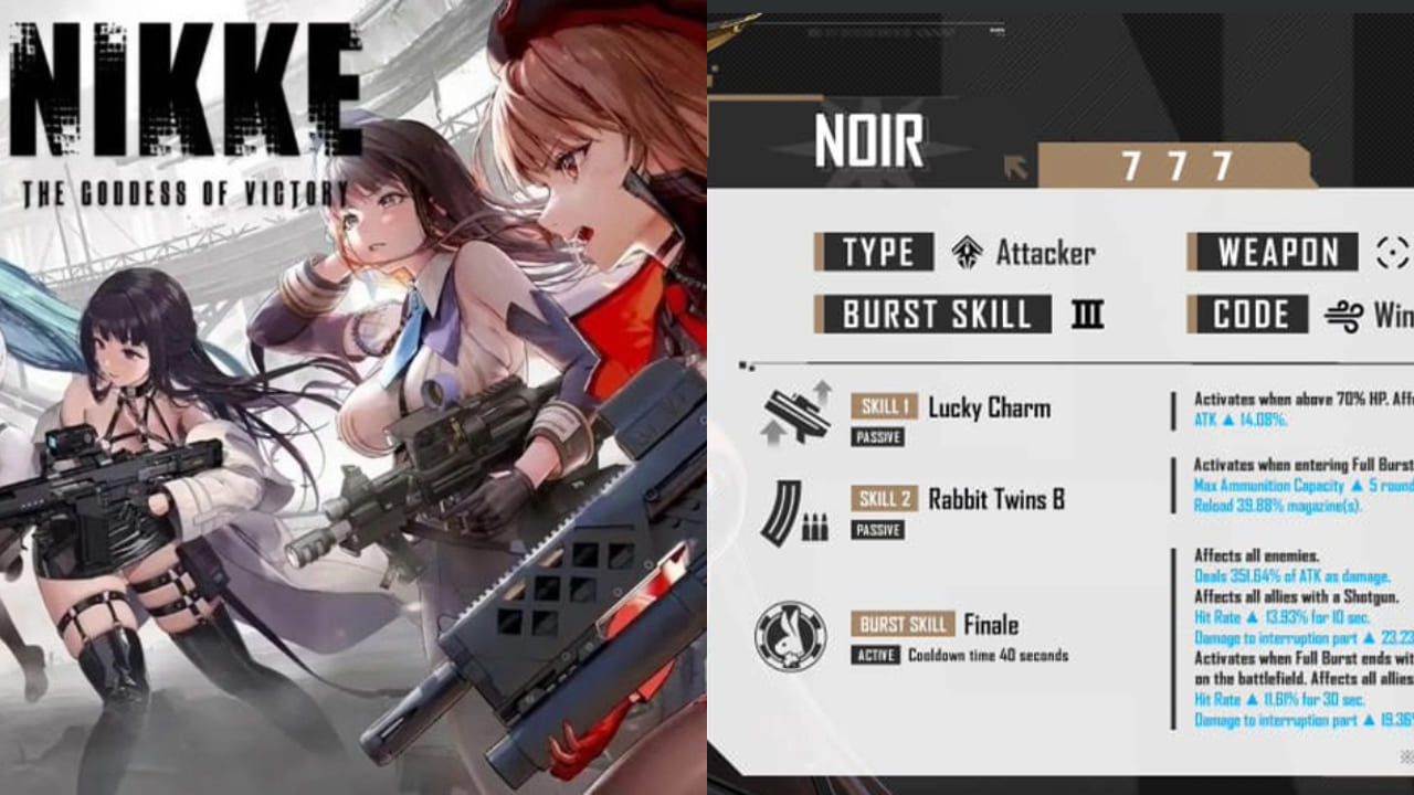 Goddess of Victory Nikke Noir Character Guide - Best Skills, Cubes, and ...