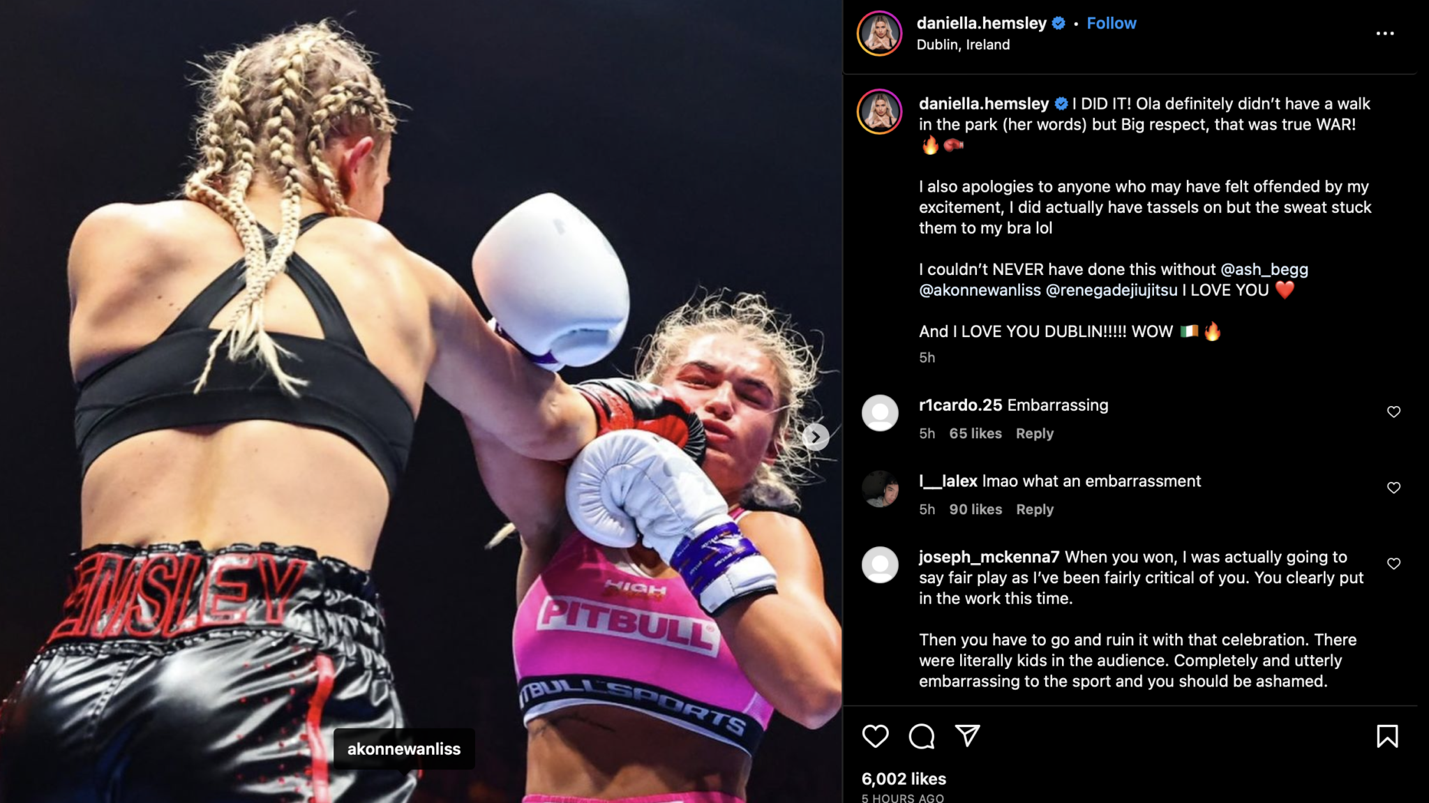 OnlyFans model Daniella Hemsley apologises for flashing after win