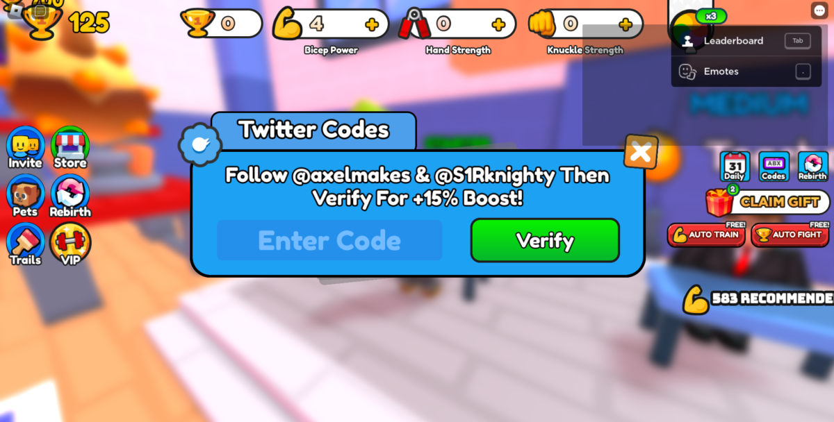 Roblox Arm Wrestle Simulator Codes (September 2023) - Media Referee