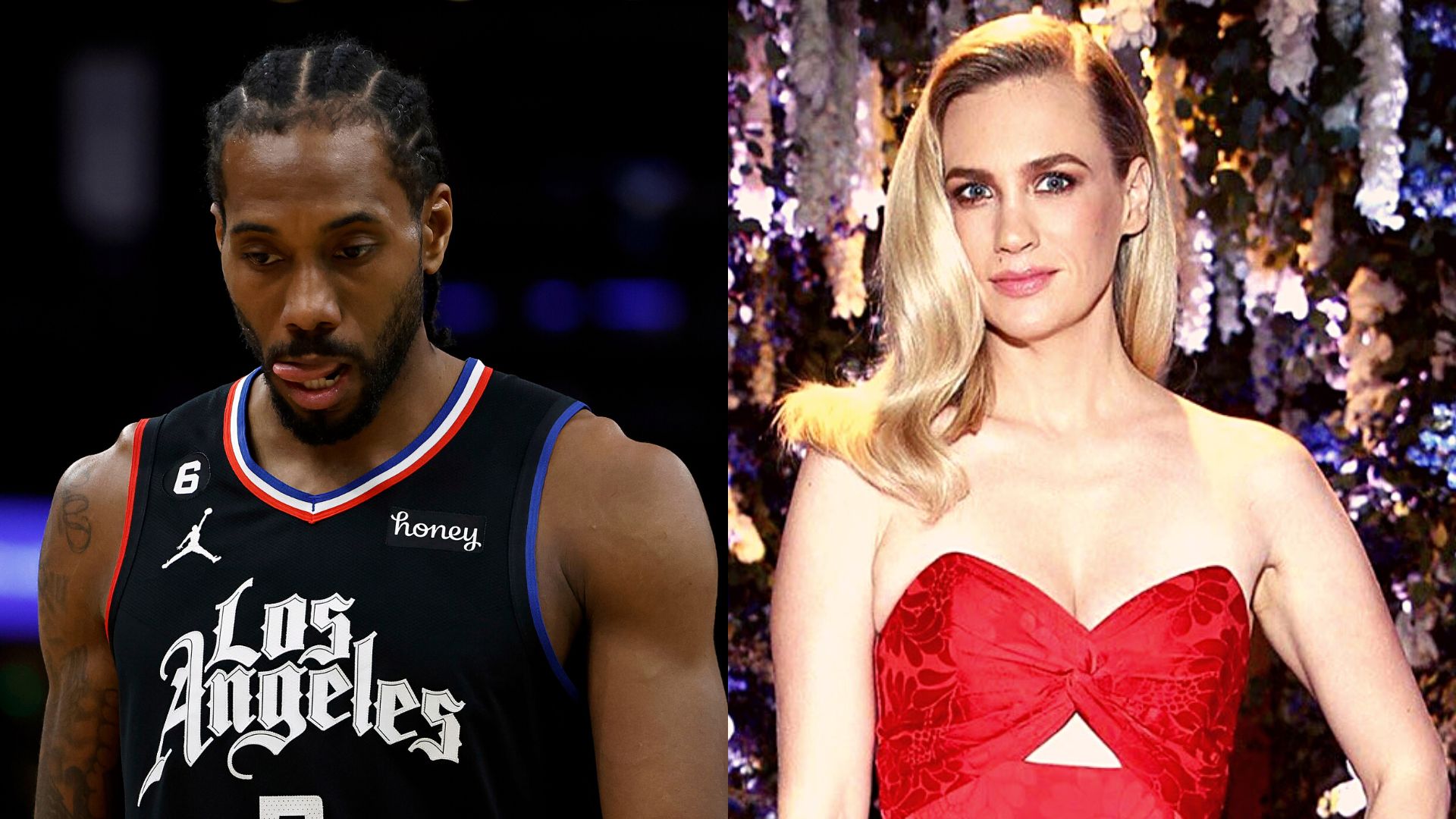 January Jones sends boyfriend message to NBA star Kawhi Leonard