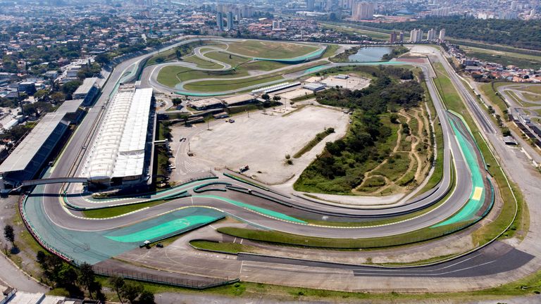 How many DRS zones are there at the Brazilian Grand Prix?