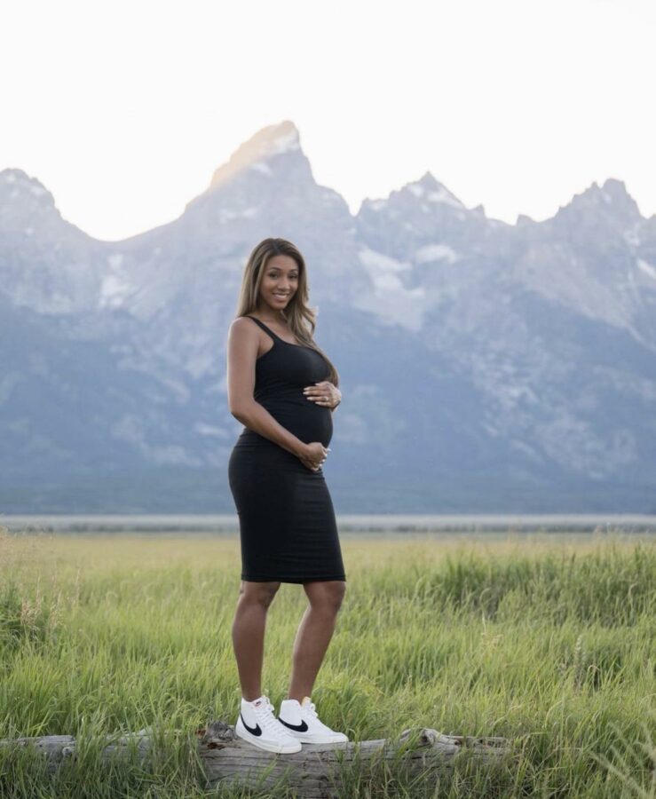 Who is the husband of Maria Taylor? Is she pregnant?